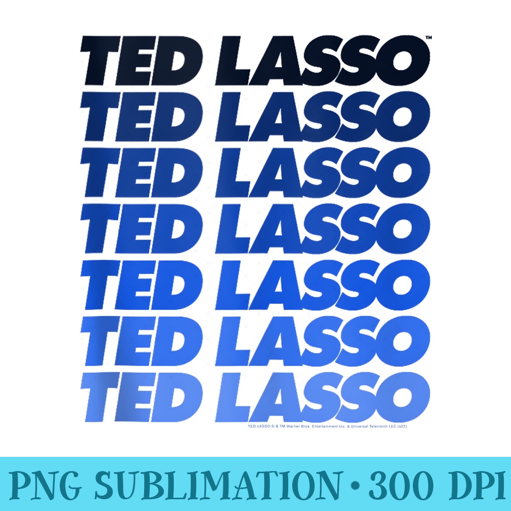 Ted Lasso Repeating Logo - Sublimation patterns PNG | Inspire Uplift