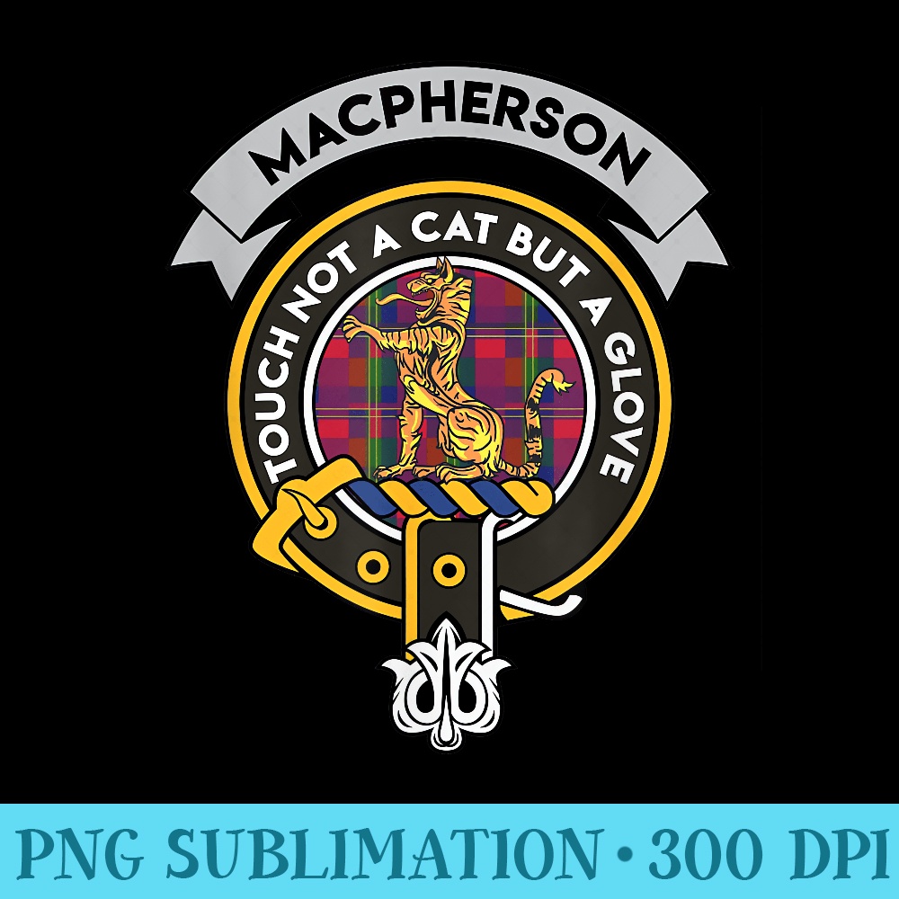 Macpherson Clan Badge Scottish Tartan - Download PNG images | Inspire ...