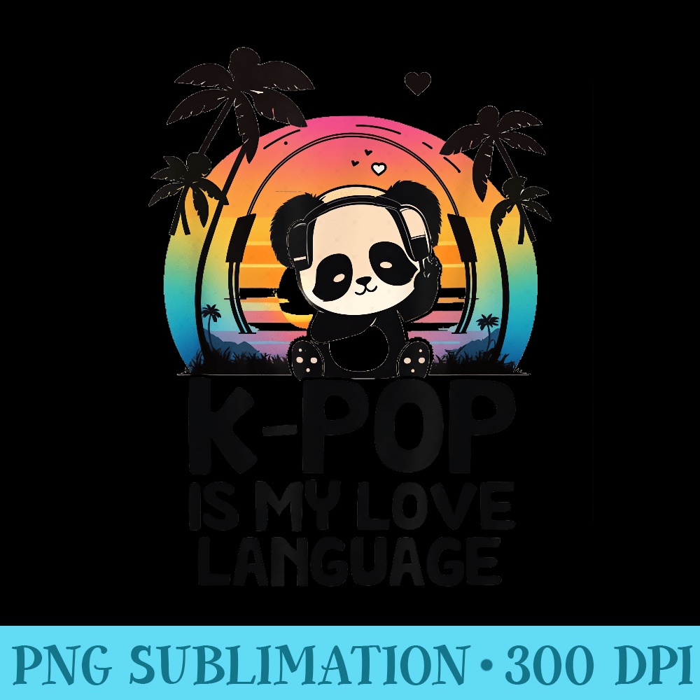 K pop Is My Love Language Kpop Panda Merch Kpop Merchandise | Inspire ...