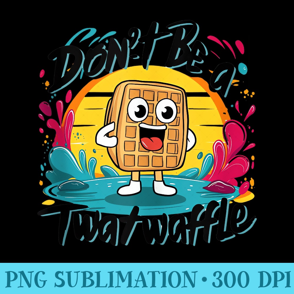 Dont be a Twatwaffle. Colorful Kawaii Waffle Design - Downlo | Inspire ...