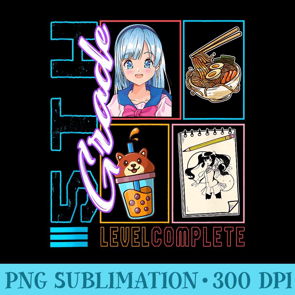 5th Grade Level Complete, Anime Otaku Girl Japan Kawaii Rame | Inspire ...