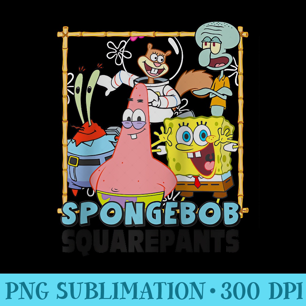 SpongeBob SquarePants Friends Having A Good Time Group Shot | Inspire ...