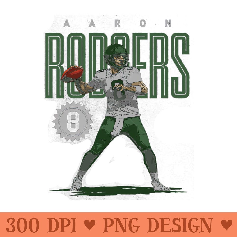 Aaron Rodgers New York J Card - PNG Download Design | Inspire Uplift