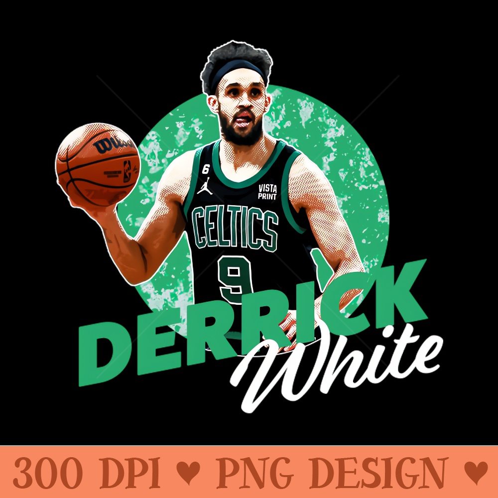 Vintage Derrick White Boston - Shirt Vector Art | Inspire Uplift