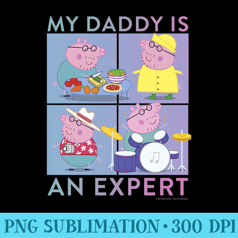 Peppa Pig Fathers Day Daddy Pig Expert Premium - PNG Design | Inspire ...