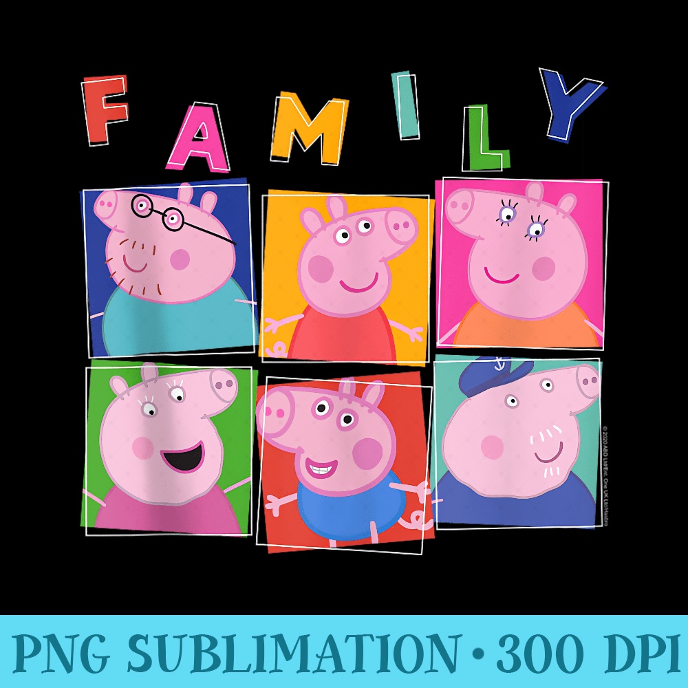 Peppa Pig Family Box Up - PNG Image Download | Inspire Uplift