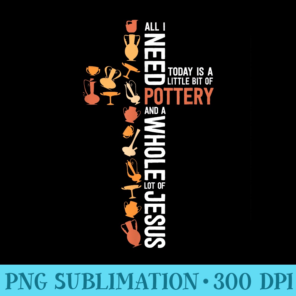 Jesus and Pottery Christian Ceramic Artist - PNG Art Files | Inspire Uplift