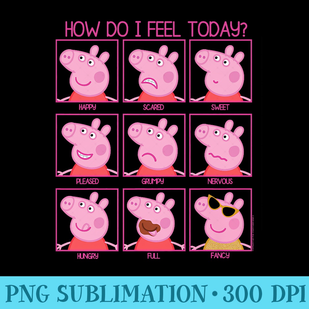 Peppa Pig How Do I Feel Today Emotions Box Up Premium - PNG | Inspire ...