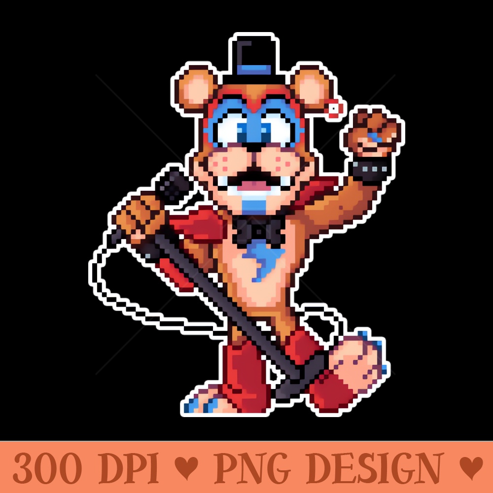 Pixel Glamrock Freddy - PNG Picture Download - Inspire Uplift