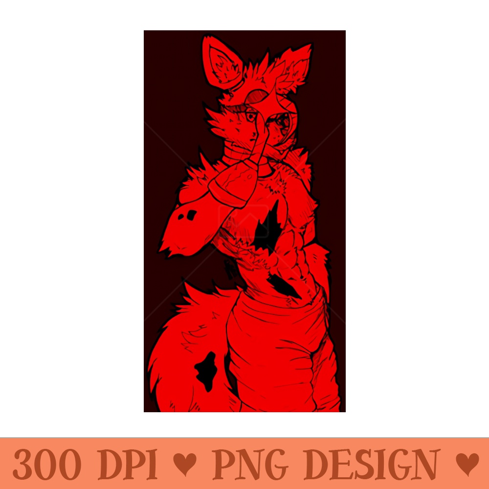 Foxy - Digital PNG Artwork | Inspire Uplift