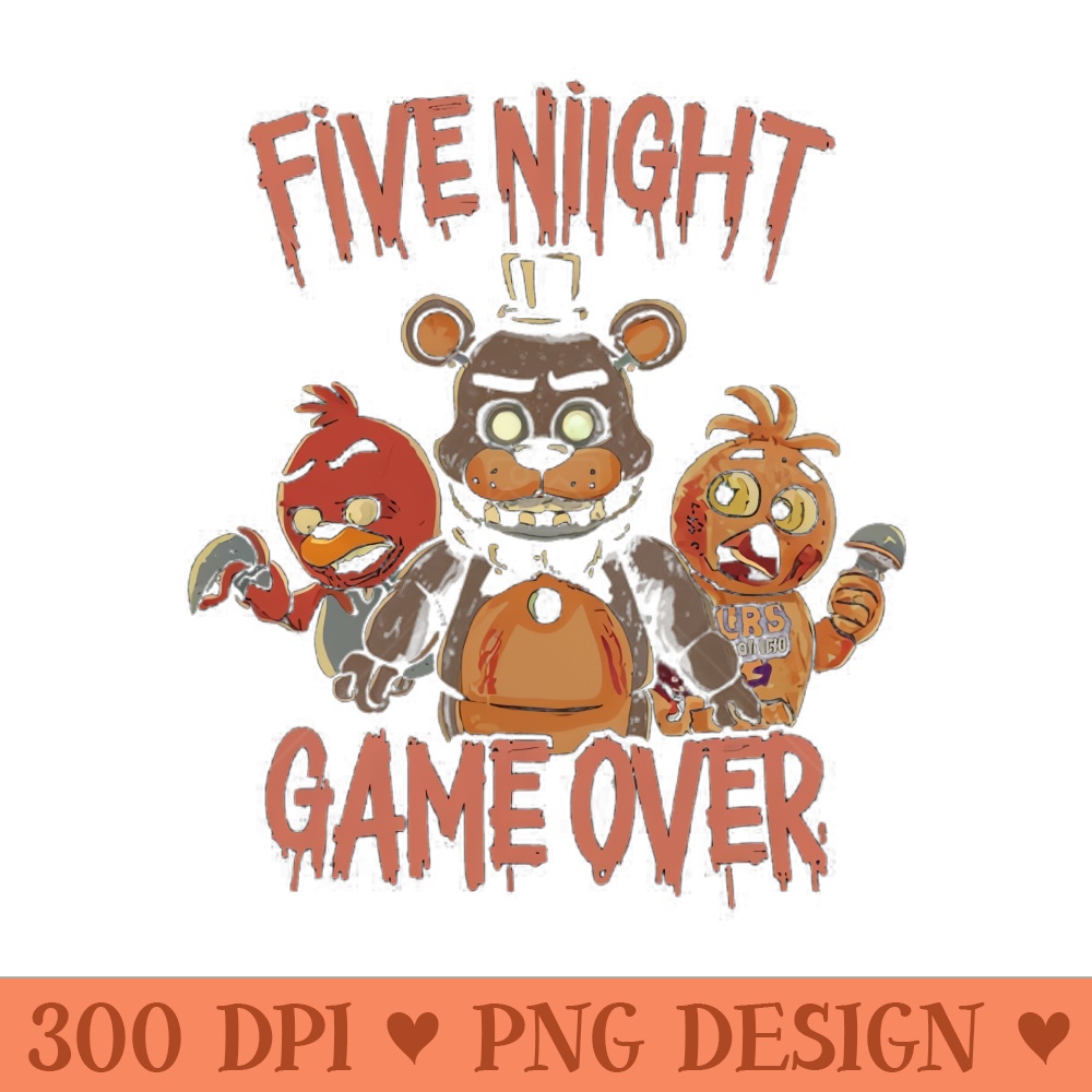 Five Nights At Freddys Game Over - PNG Graphics Download - Inspire Uplift
