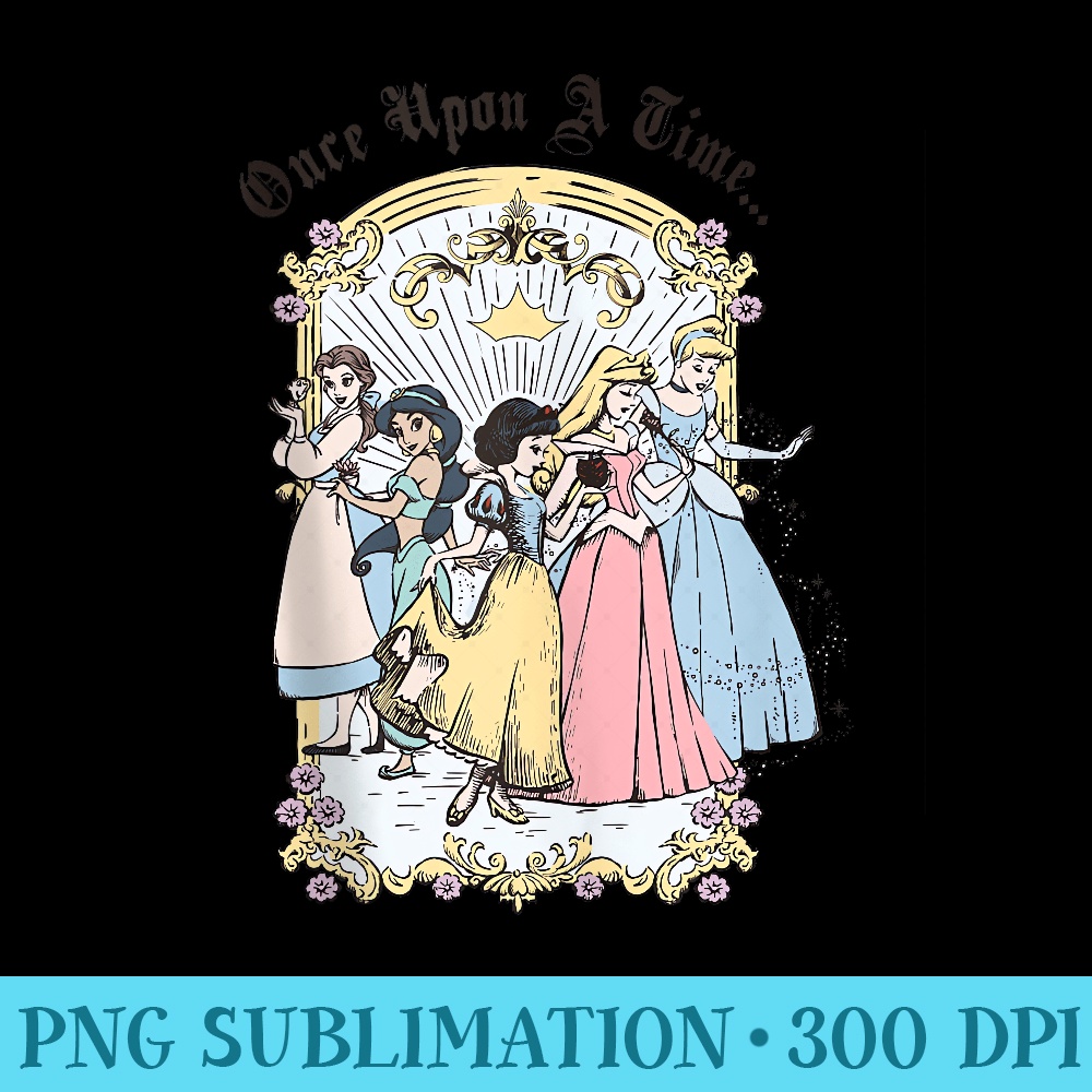 Disney Princess Once Upon A Time Vintage Group Portrait - PN - Inspire ...