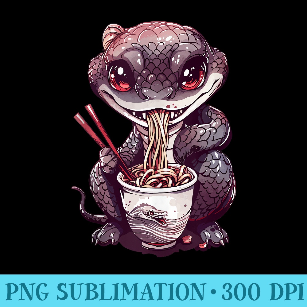 Snake Loving Ramen Kawaii Japanese Neko Geko Snake Anime - P | Inspire ...