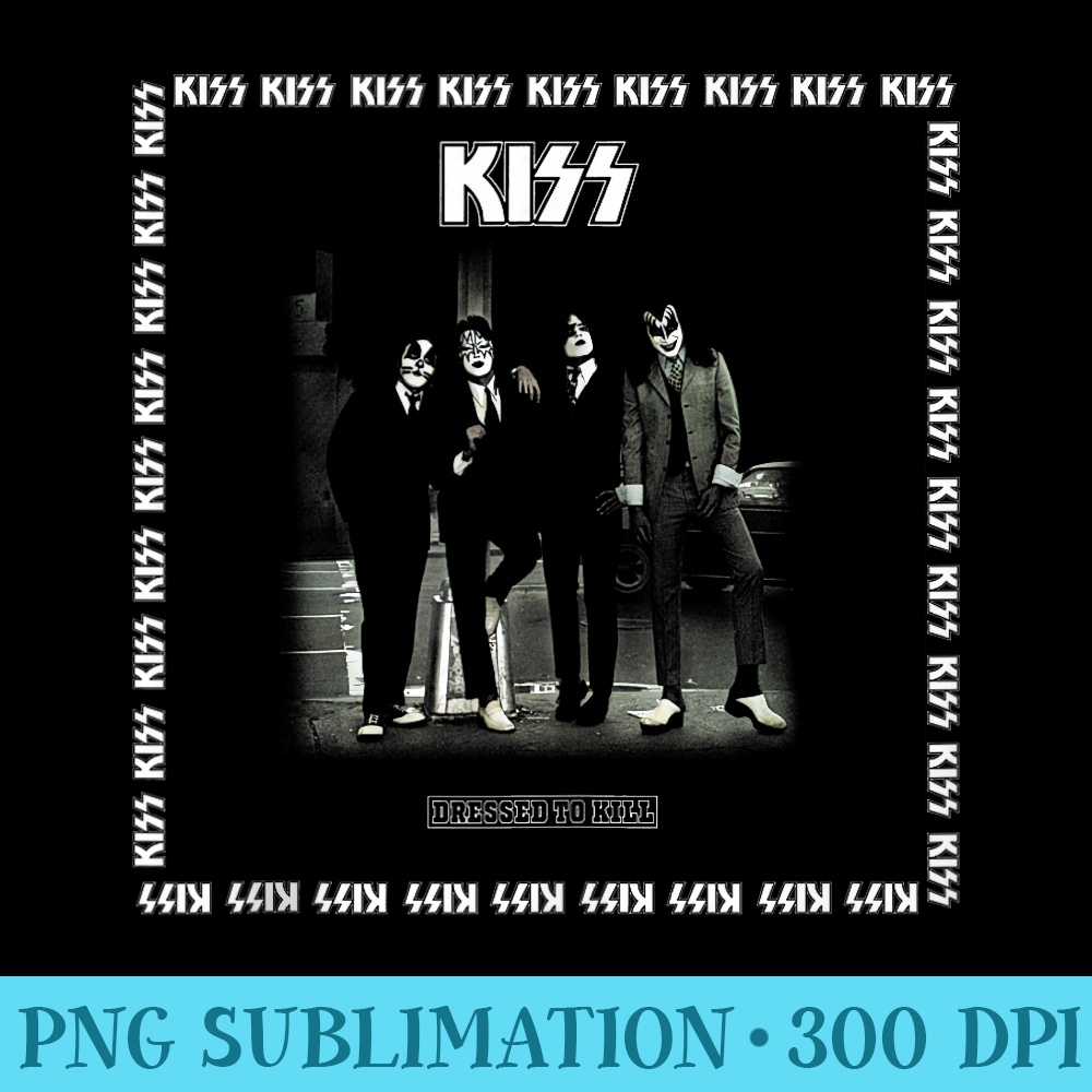 KISS 1975 Dressed to Kill - Transparent Shirt Clip Art | Inspire Uplift