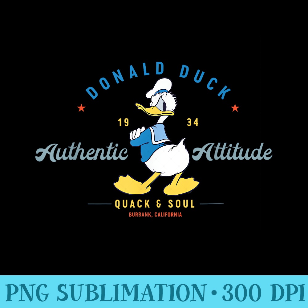 Disney Donald Duck Authentic Attitude Retro Vintage - PNG de | Inspire ...