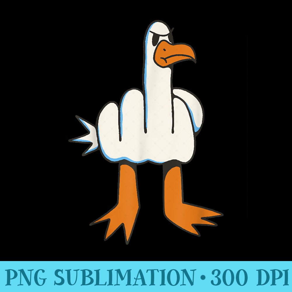 Feathered Rebellion Middle Finger Duck - PNG Download Librar | Inspire ...