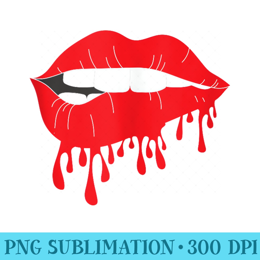 Cute Red Lips Bite Biting Hot Desiring Temptation Kiss - Pri | Inspire ...