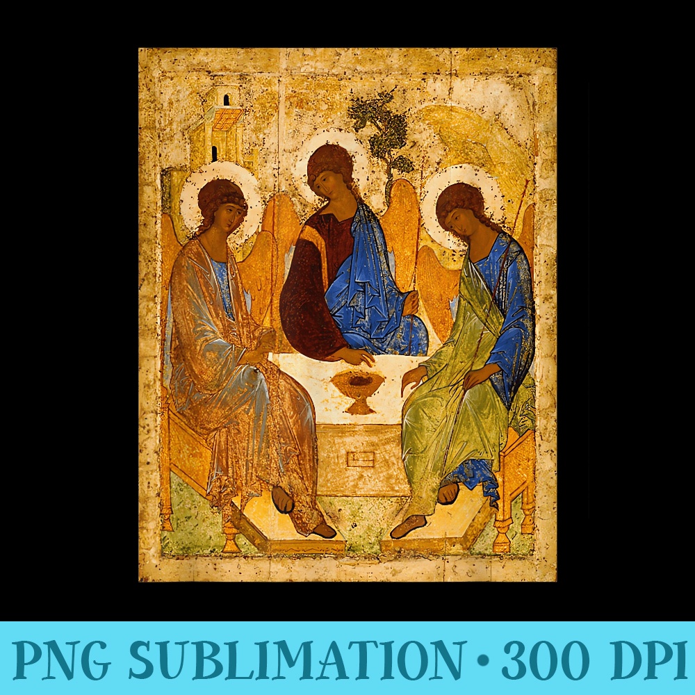The Holy Trinity Rublev - PNG Download Template - Inspire Uplift
