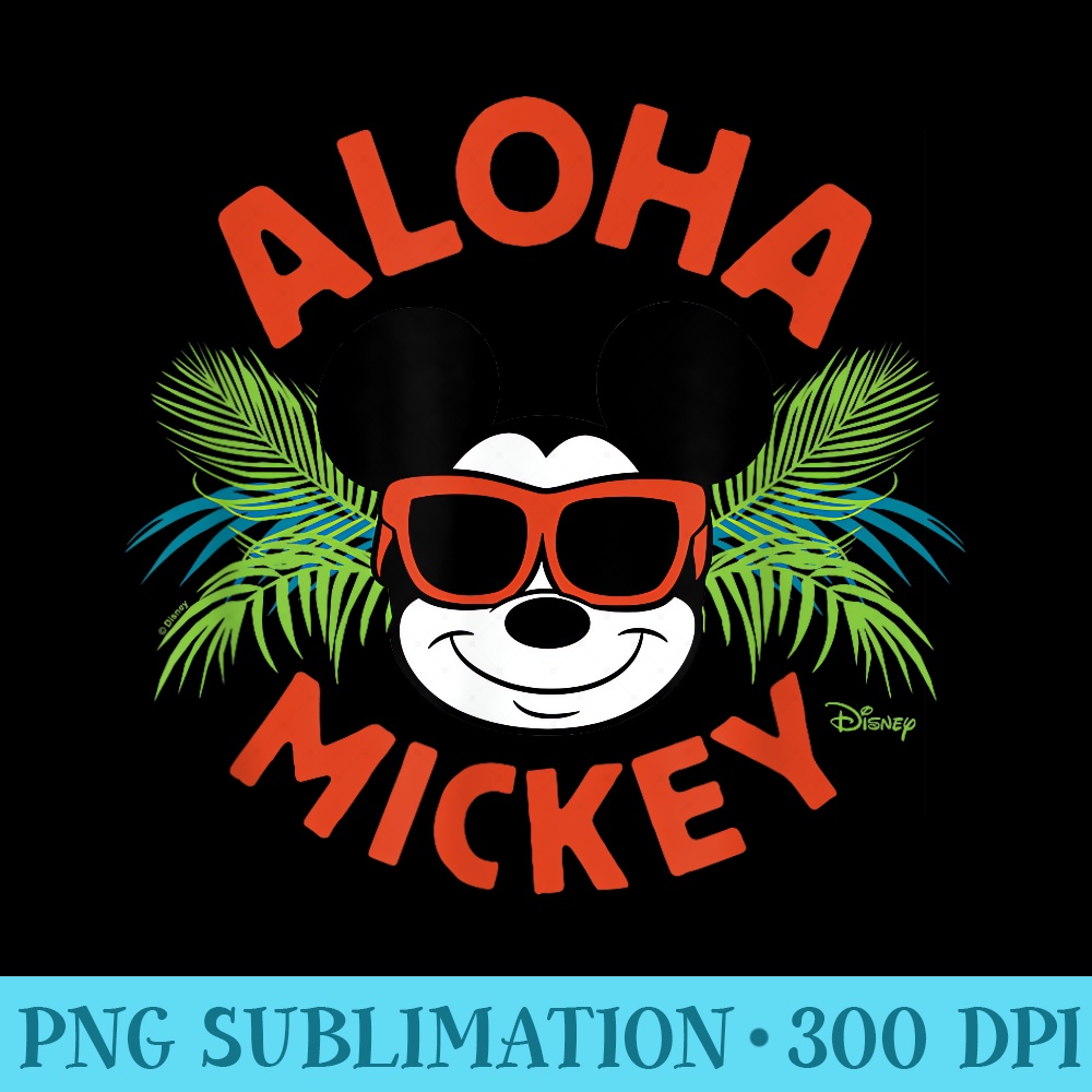 Mickey Mouse Aloha Mickey - PNG Download Library | Inspire Uplift