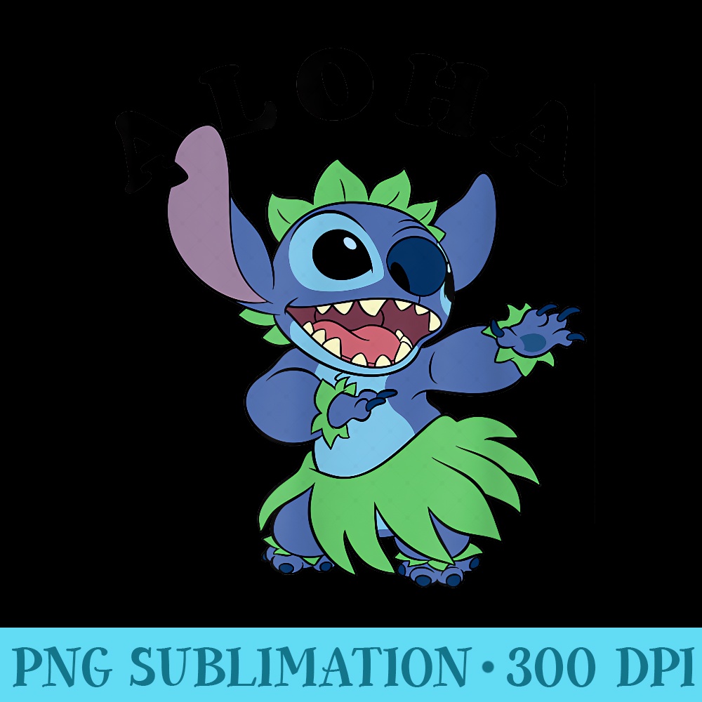 Disney Lilo Stitch Aloha Hula Dancing Stitch - PNG Download | Inspire ...