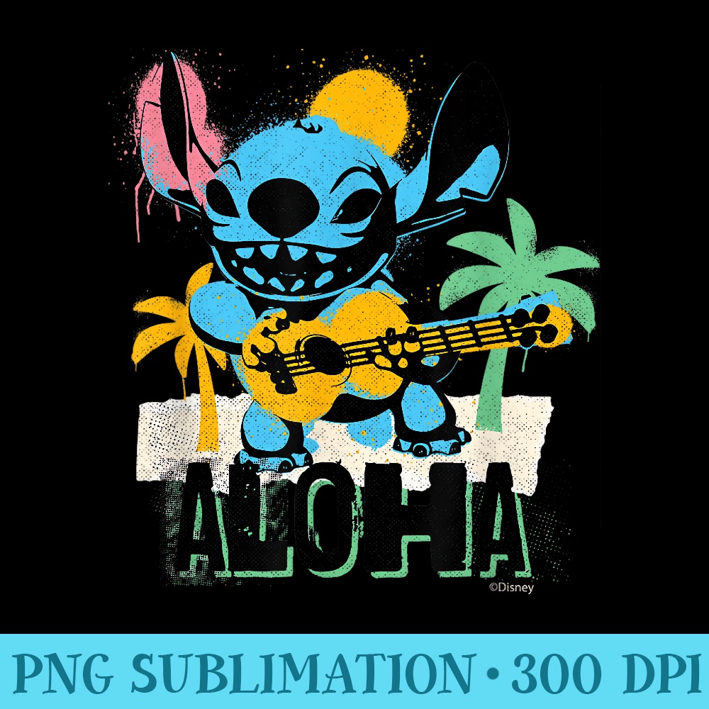 Disney Lilo Stitch Galactic Grunge Aloha Stitch - PNG Downlo | Inspire ...