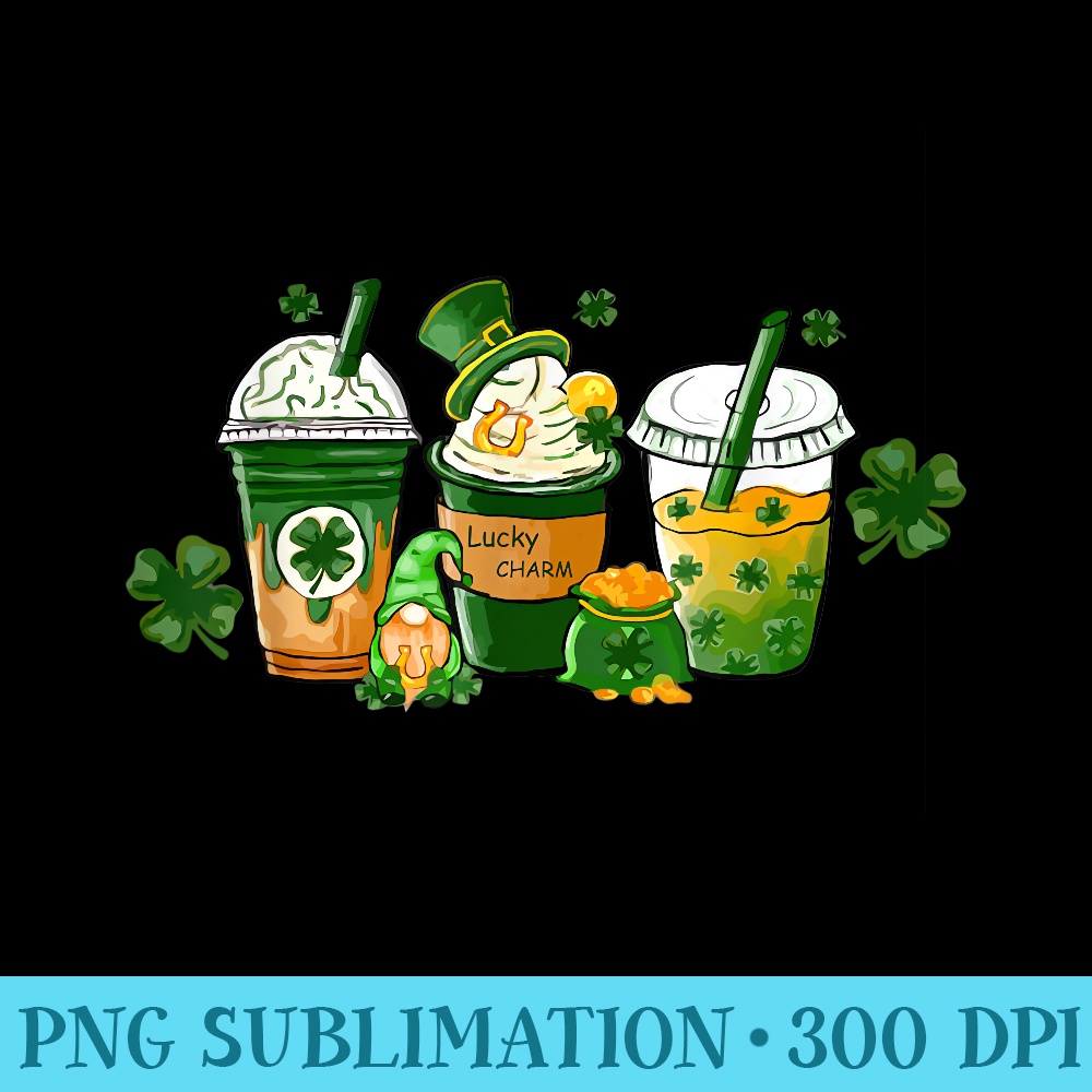 St Patricks Day Coffee Lucky Latte Irish Shamrock For Women | Inspire ...