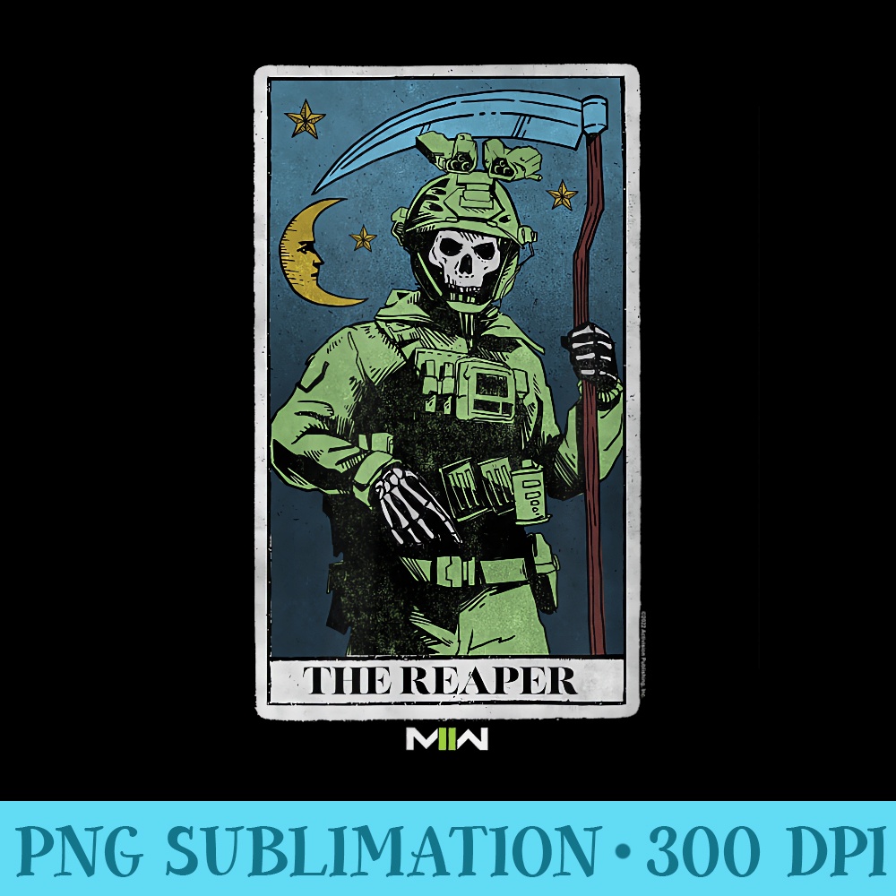 Call of Duty Modern Warfare 2 The Reaper Retro Tarot Card - | Inspire Uplift