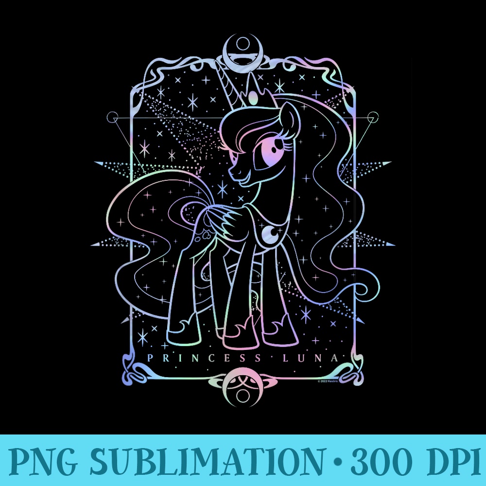 My Little Pony Princess Luna Hologram Tarot Card - PNG Downl | Inspire ...