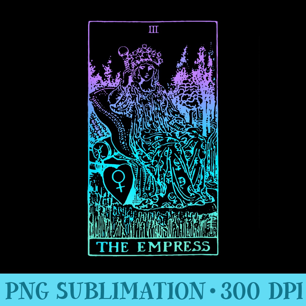 The Empress Tarot Card Rider Waite Witchy - PNG File Downloa | Inspire ...