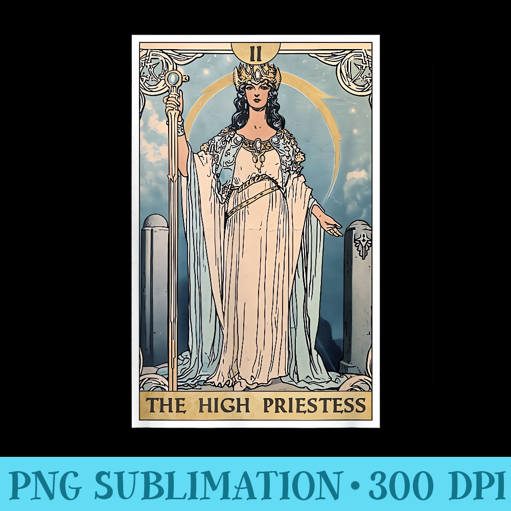 Tarot Cards Tarot Card 2 The High Priestess - PNG File Downl | Inspire ...