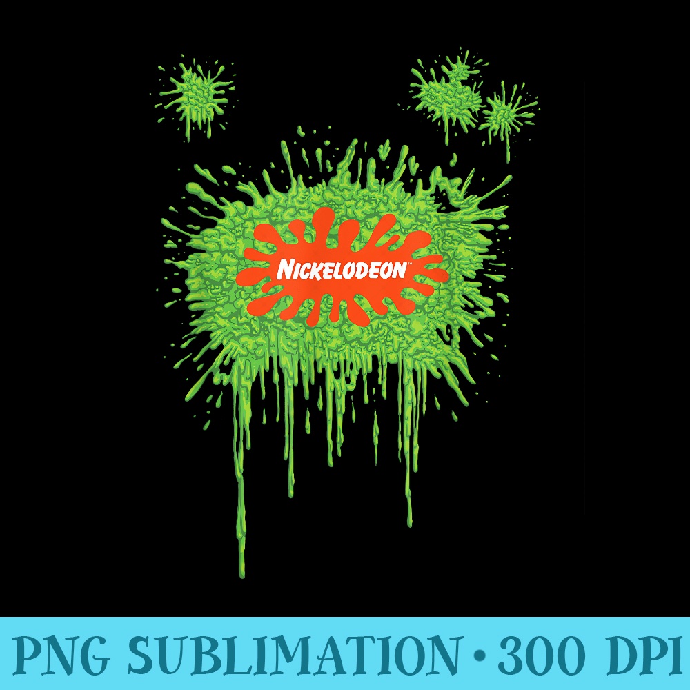 Nickelodeon Splat Logo With Green Slime T - Exclusive PNG de | Inspire ...