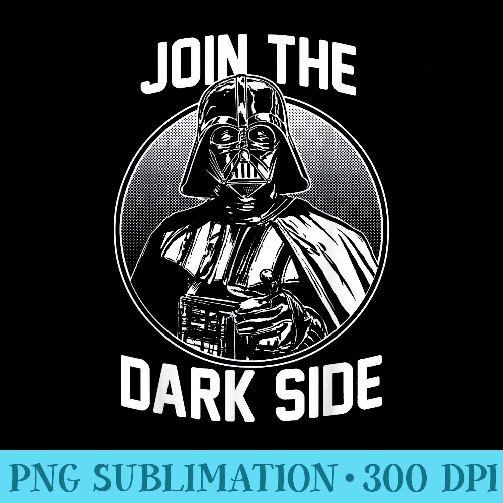 Star Wars Darth Vader Join The Dark Side Collegiate T - Prin | Inspire ...