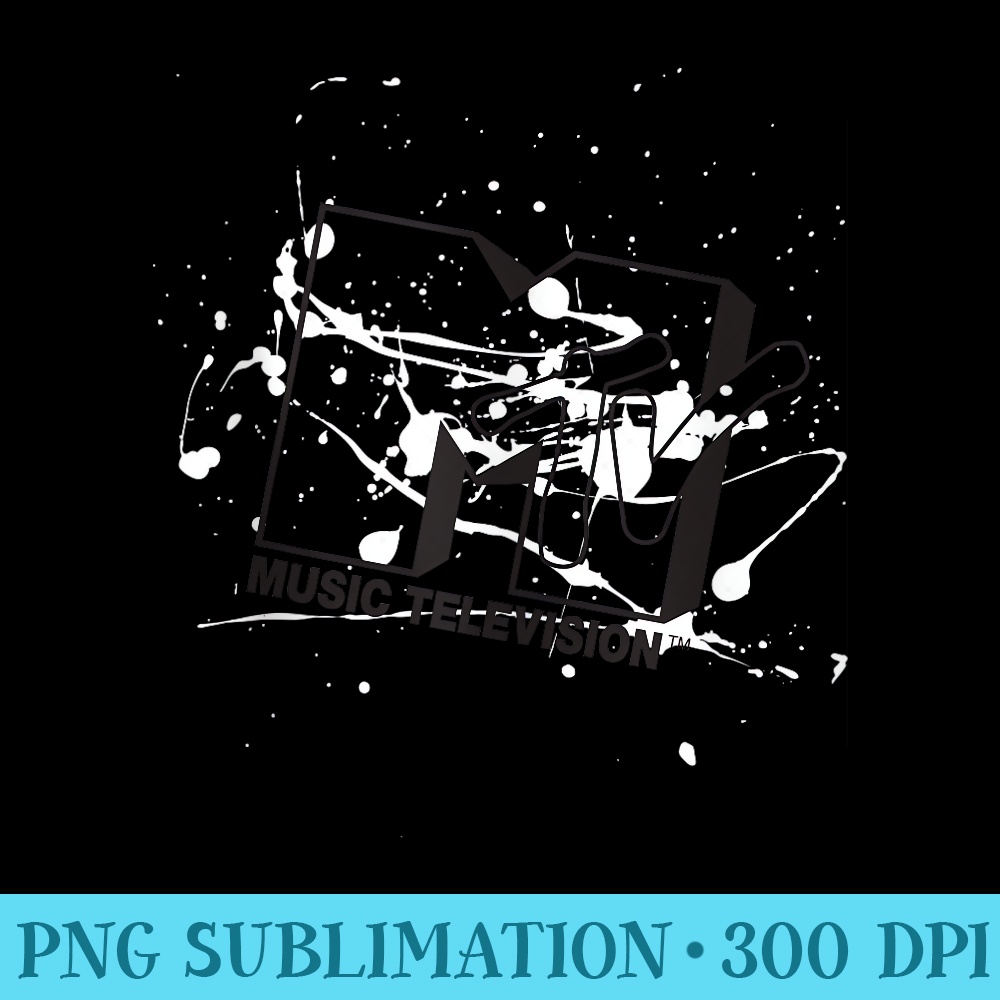 MTV Logo With Paint Splatter - PNG Image Download | Inspire Uplift