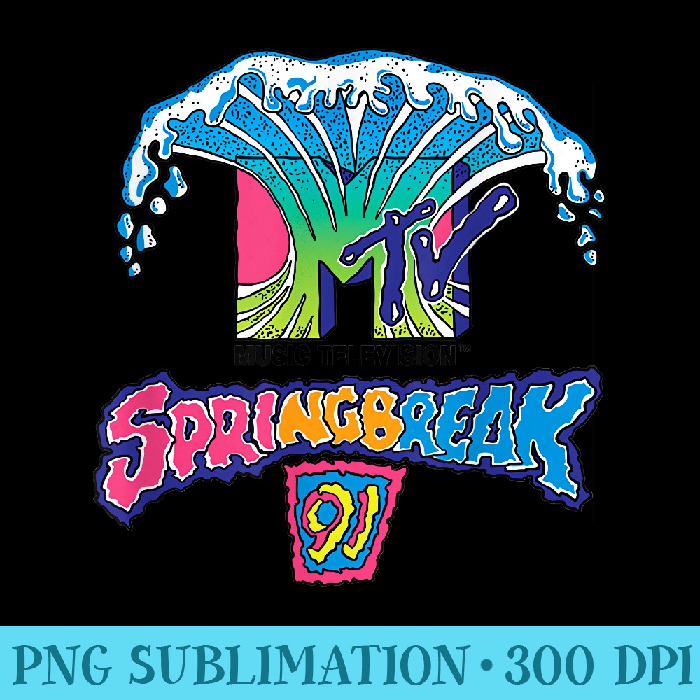 Classic MTV Logo Spring Break 91 Design - PNG design downloa | Inspire ...