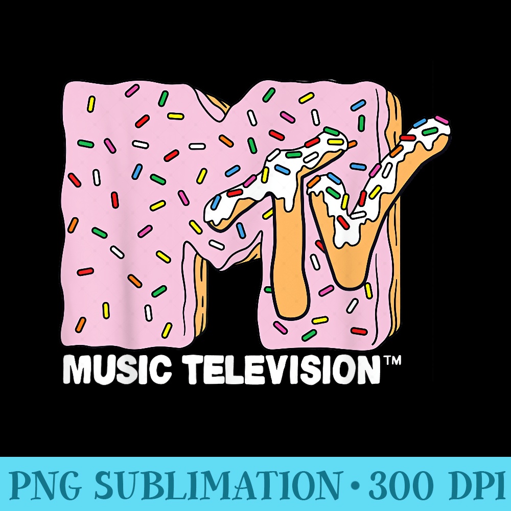 MTV Pink Frosting Doughnut Logo - PNG Download Vector | Inspire Uplift