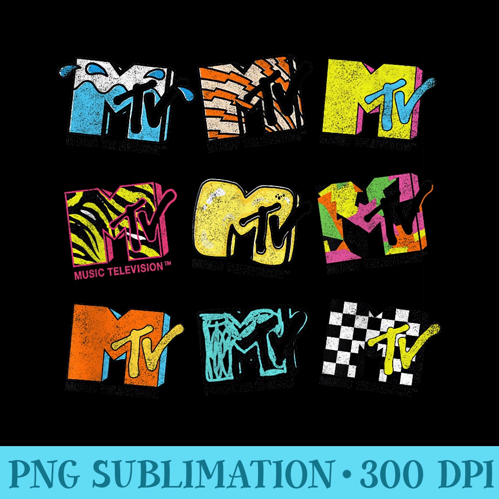 MTV Music Television Vintage Retro Eighties Pop Art Logos - | Inspire ...