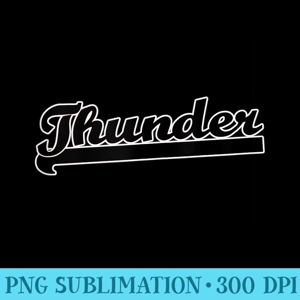 Thunder Basketball Soccer Softball Baseball TBall Team Fan - | Inspire ...