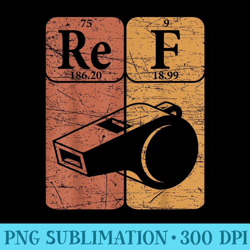 Sports Ref Periodic Table Elements Referee Retro - PNG Downl | Inspire ...