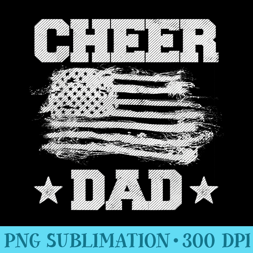 Mens Cheer Dad Vintage American Flag Father Cheerleader Squa | Inspire ...