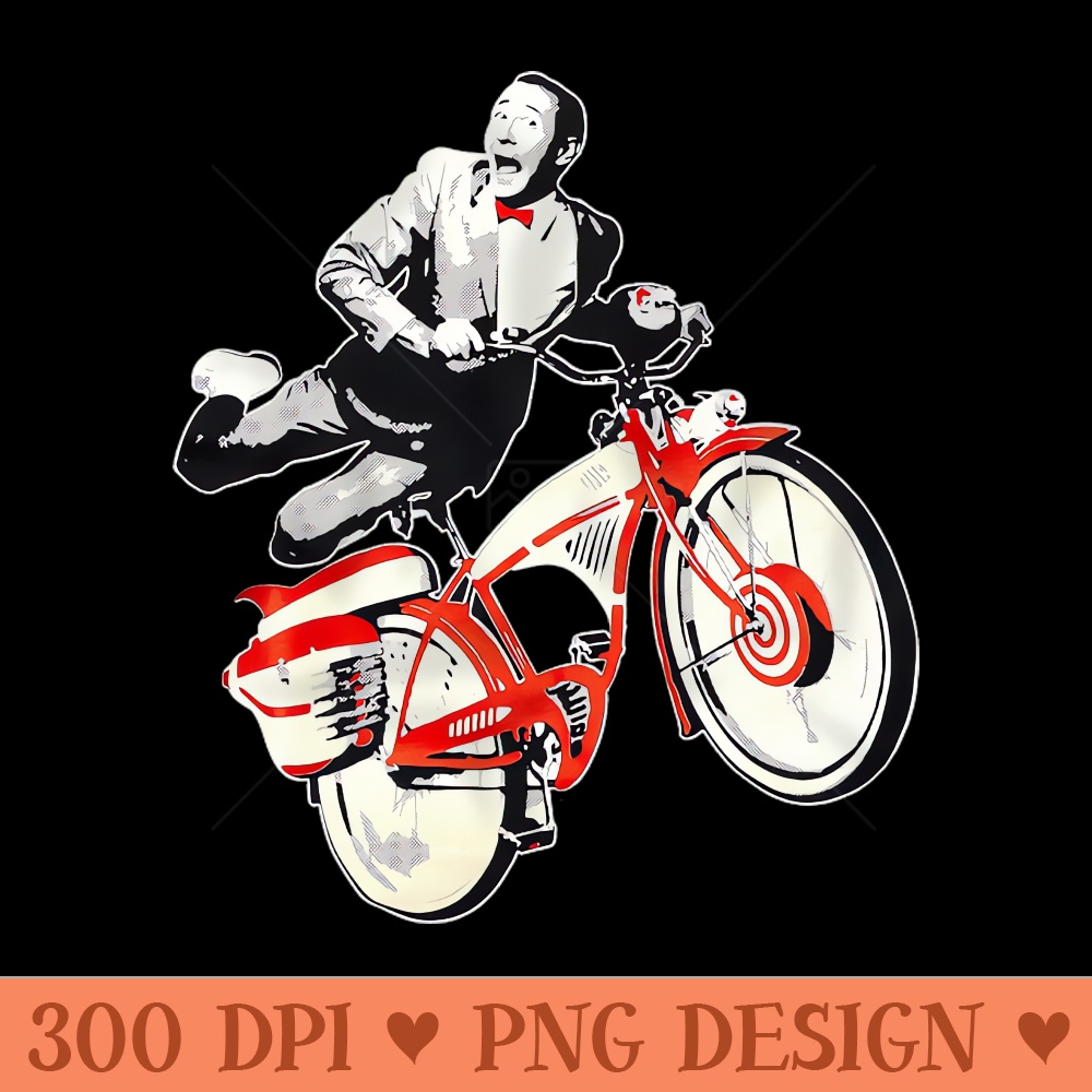 Pee Wee Herman Bicyle Jump - Download Transparent PNG | Inspire Uplift