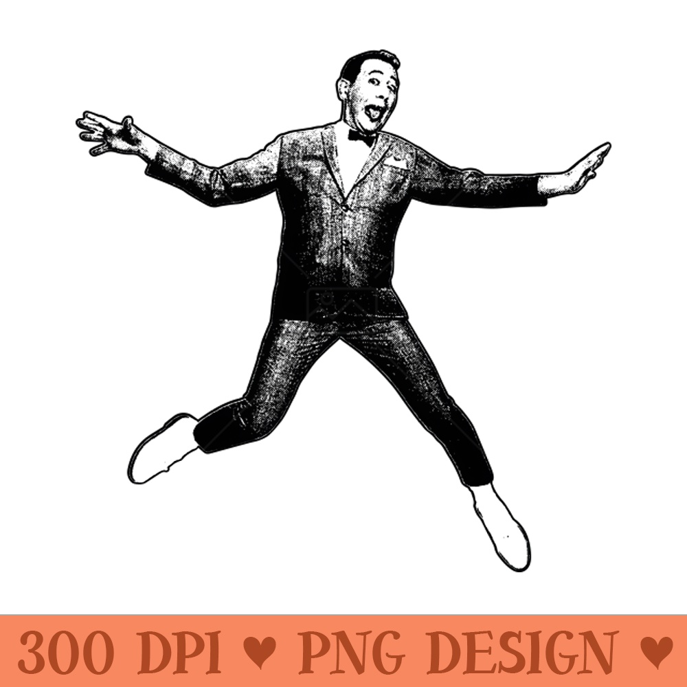 pee wee herman - Transparent PNG Design | Inspire Uplift