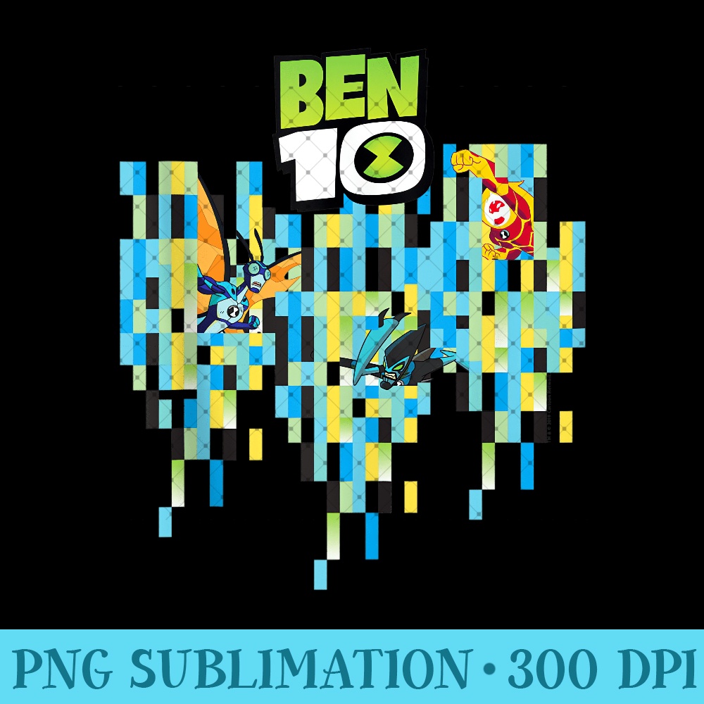 CN Ben 10 Pixel Aliens - Unique Sublimation patterns - Vibra | Inspire ...