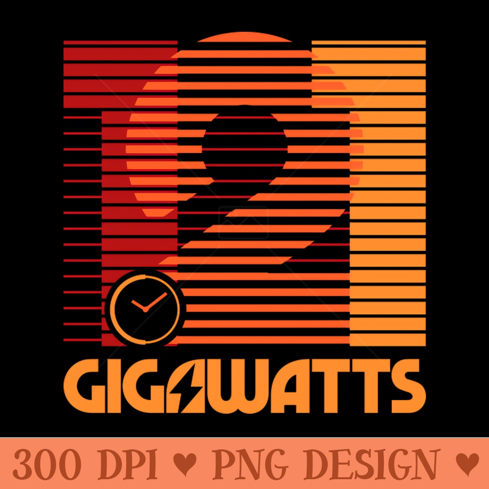 121 Gigawatts Minimal De - Sublimation graphics PNG | Inspire Uplift