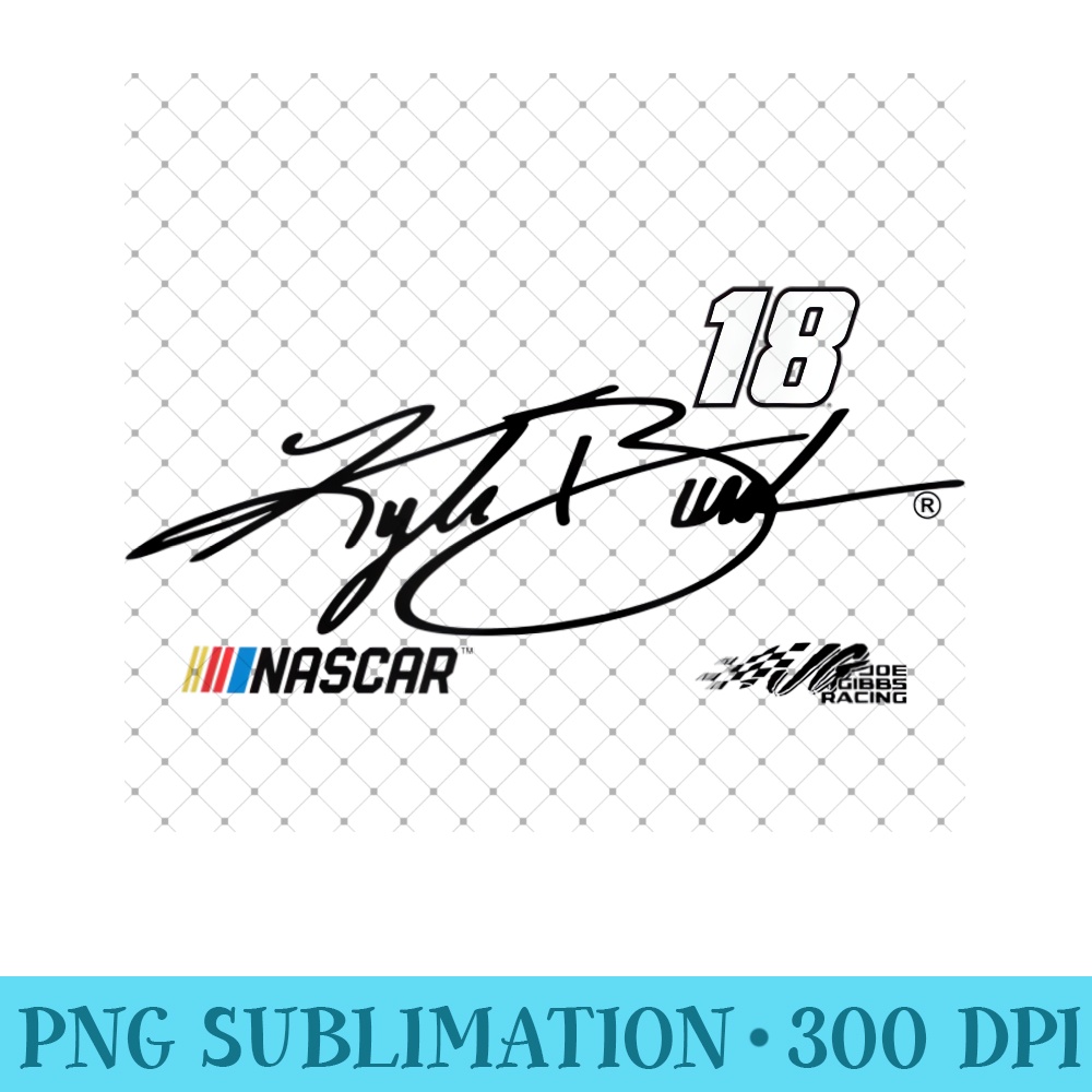 NASCAR - Kyle Busch - Signature - PNG Graphics | Inspire Uplift