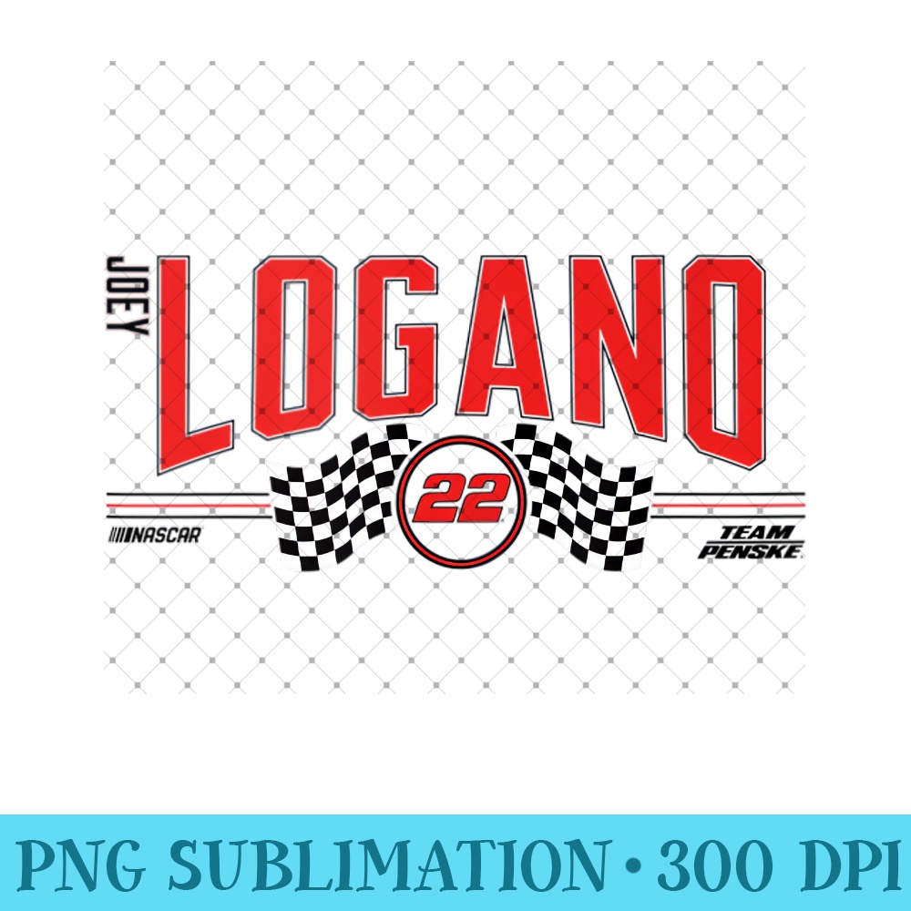 NASCAR - Joey Logano - Racing Flags - PNG Download | Inspire Uplift