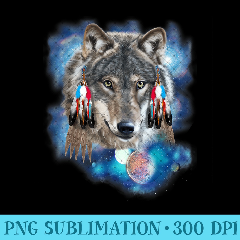Wolf Cosmos Native American Wolves Spirit Animal - High Qual | Inspire ...