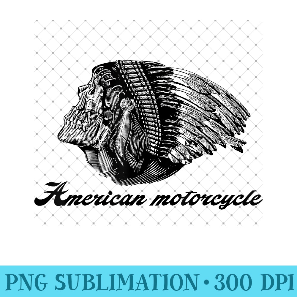American Motorcycle Skull Native Indian Eagle Chief Vintage | Inspire ...