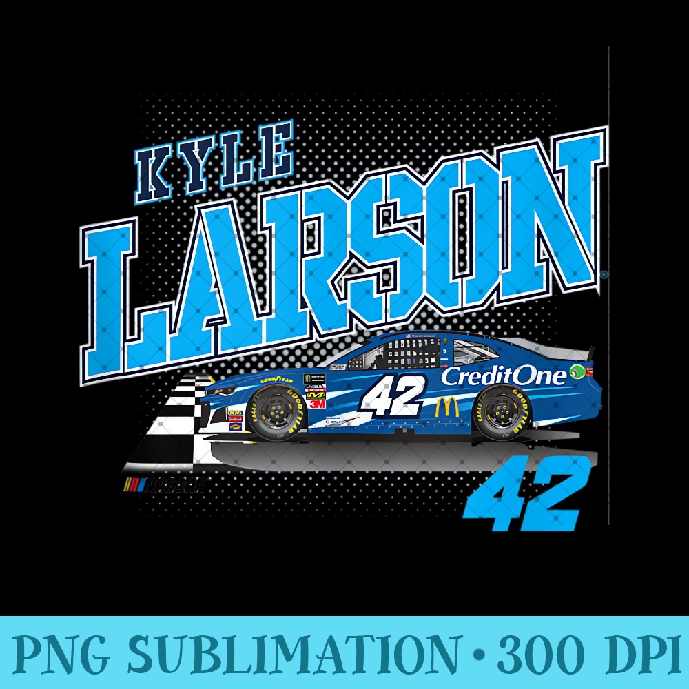 NASCAR - Kyle Larson - Dust Storm - Exclusive PNG designs | Inspire Uplift