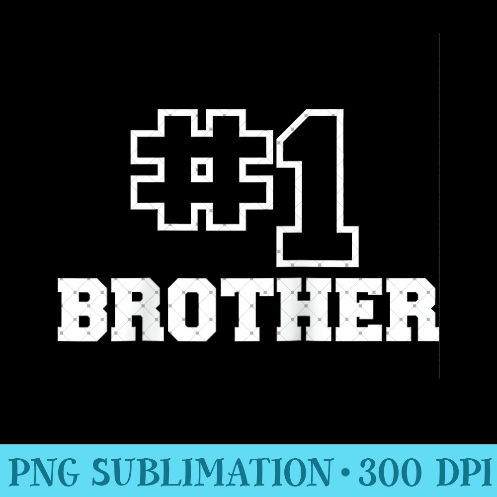 Number One Brother No. 1 Best Bro Sibling Mens Raglan Baseba | Inspire ...