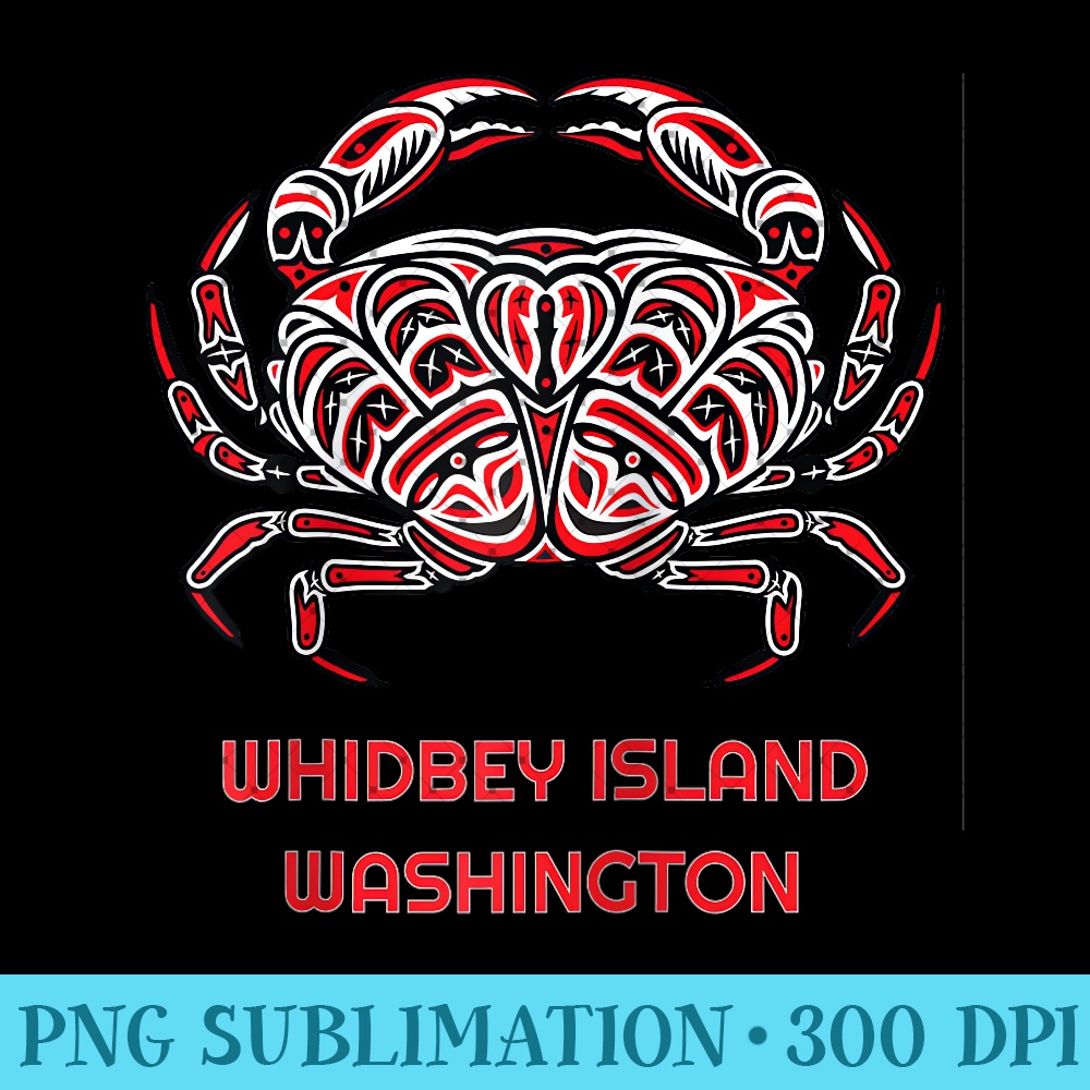 Whidbey Island Washington Dungeness Crab Native American Rag | Inspire ...